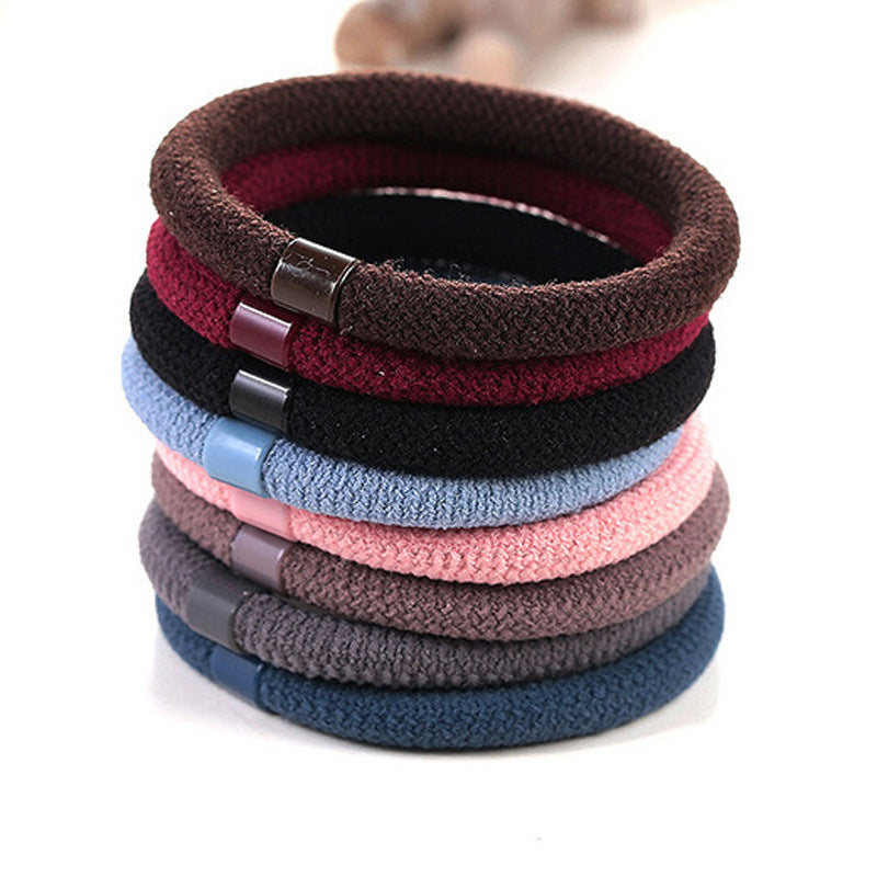 10 Pc - Soft ponytail hair rope hair tie rubberband (Mix Color in OPP ...
